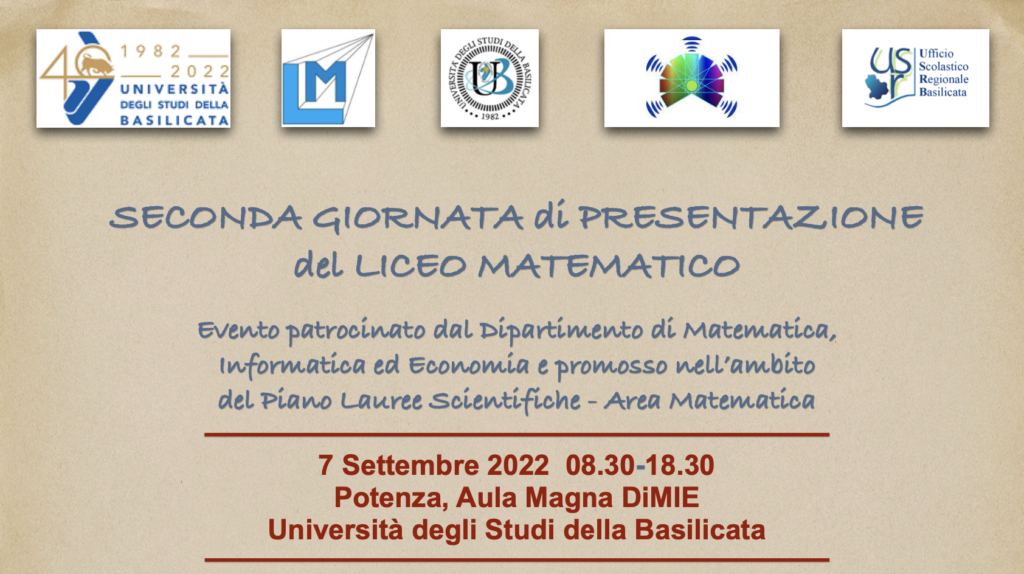 Polo di Potenza: seconda giornata di presentazione del Liceo Matematico ...